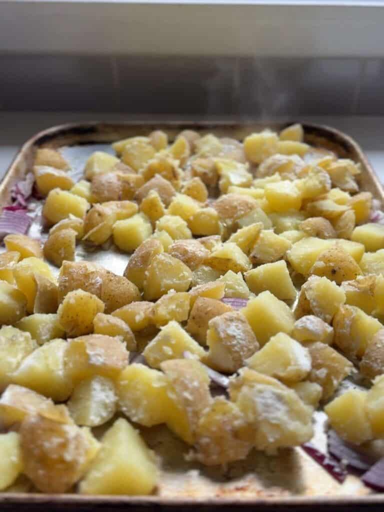 Crispy Roasted Yellow Potatoes - Mom's Dinner Bell